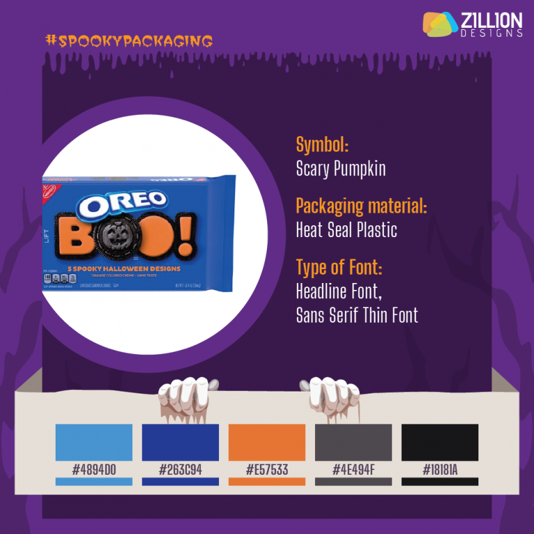 Spooky Graphic Elements For Halloween Packaging - ZillionDesigns