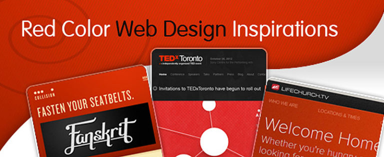 Color Inspirations: Red Web Designs - ZillionDesigns