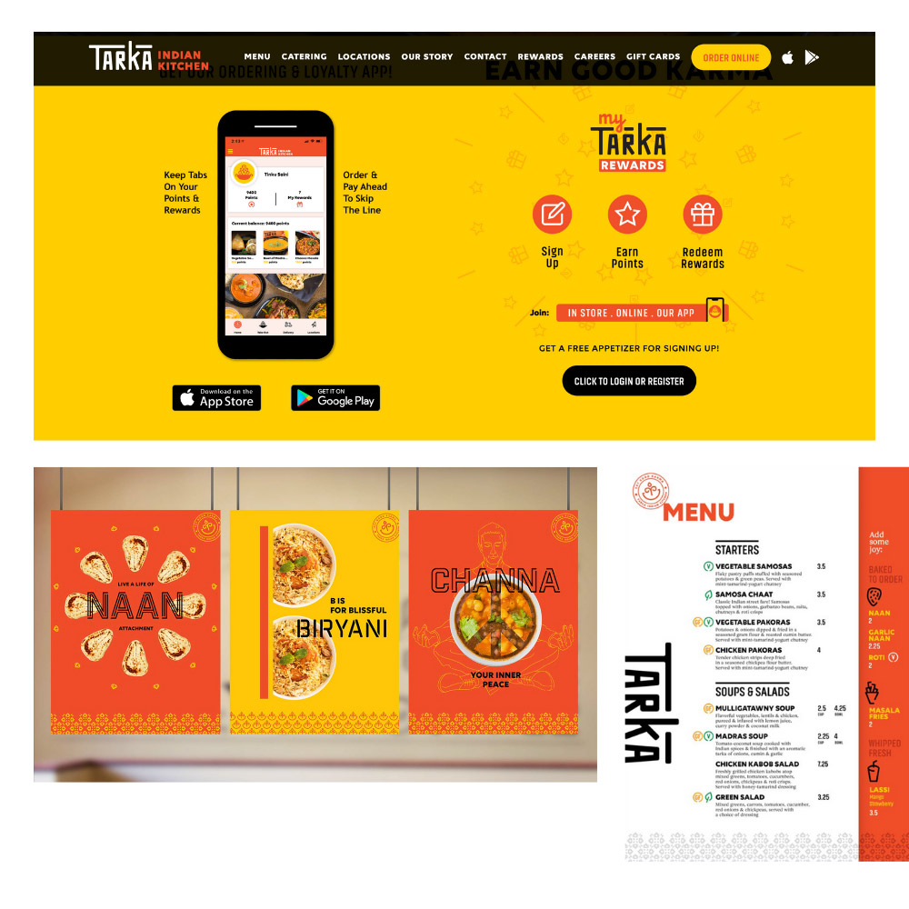 Modern Indian Restaurant Branding - Zillion Designs