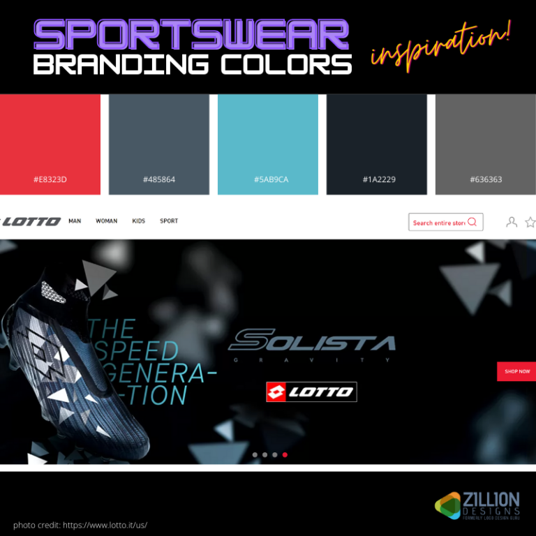 Kickass Color Palettes For Sportswear Branding - ZillionDesigns